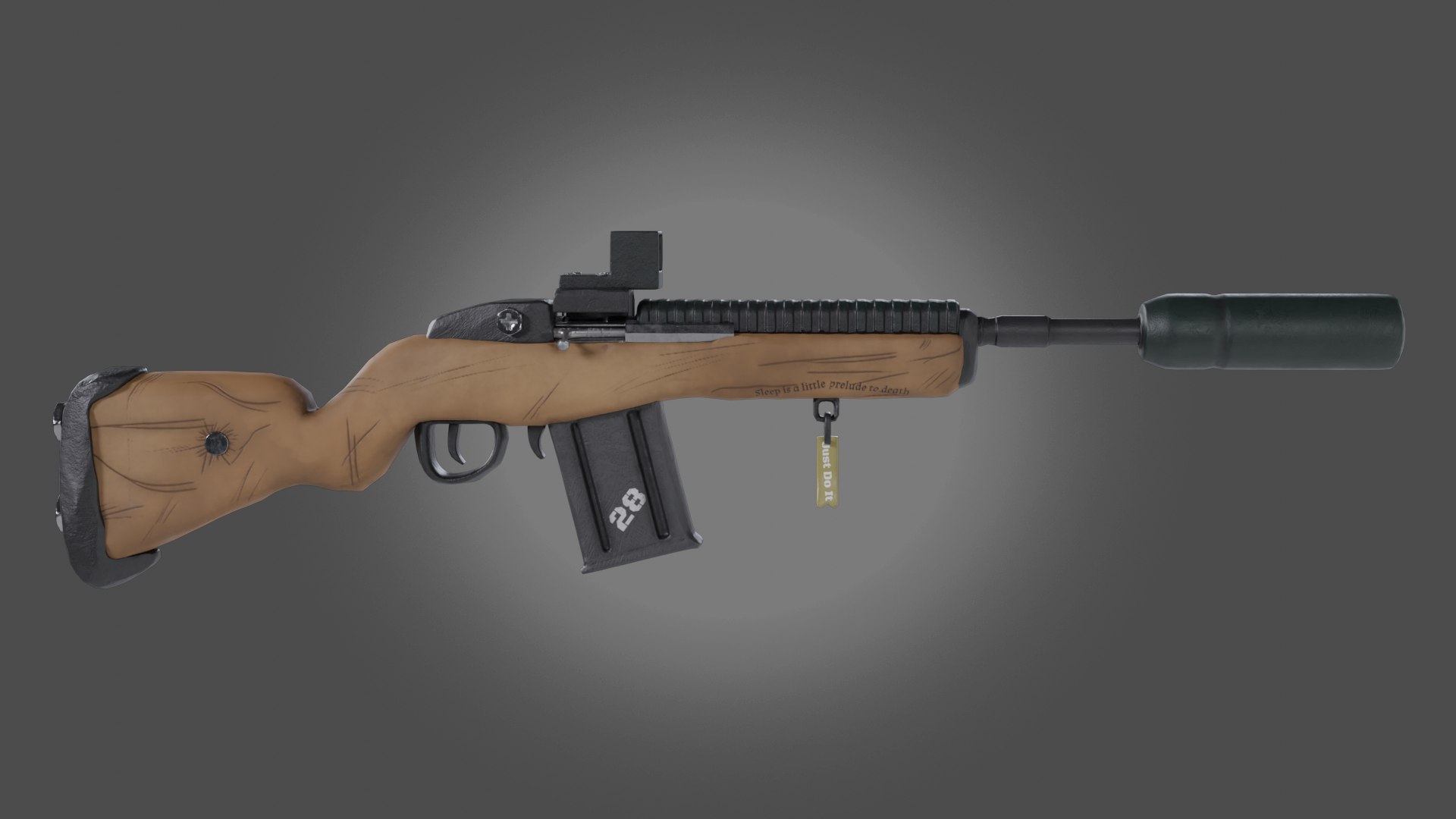 Stylized Rifle 3D - TurboSquid 1865972
