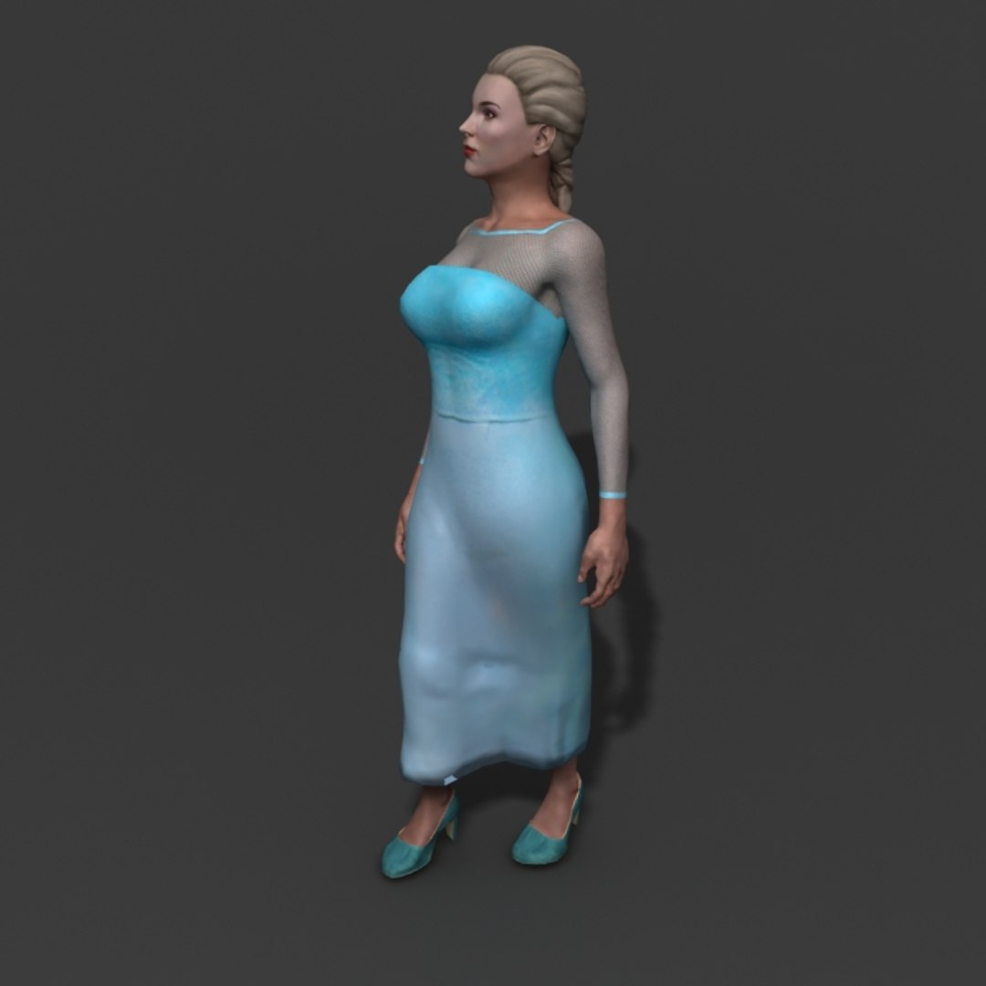 3d Rigged Character Model