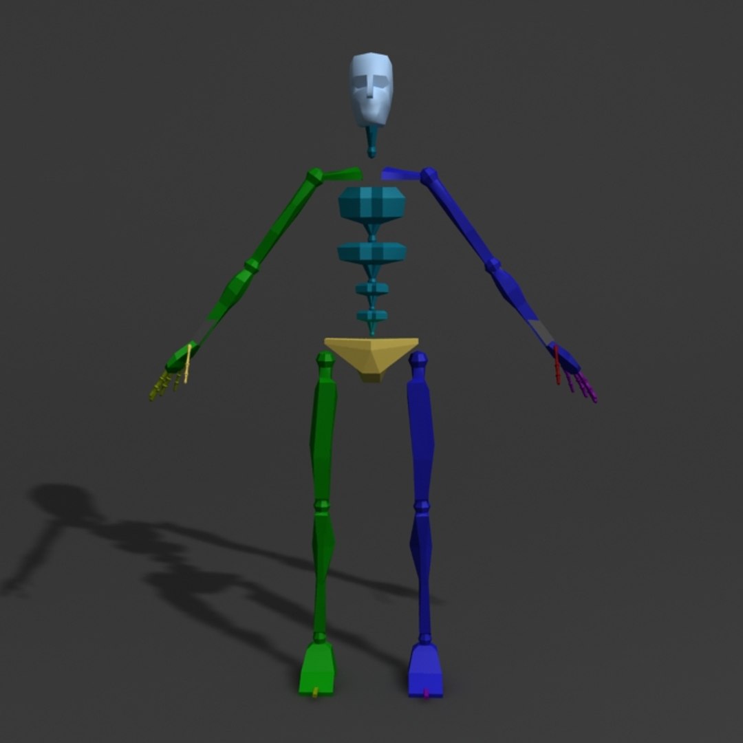 3d Rigged Character Model