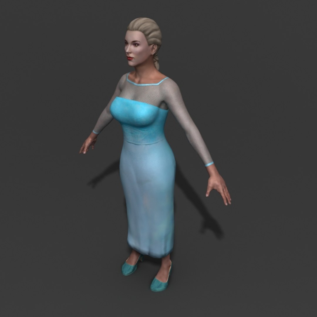 3d Rigged Character Model