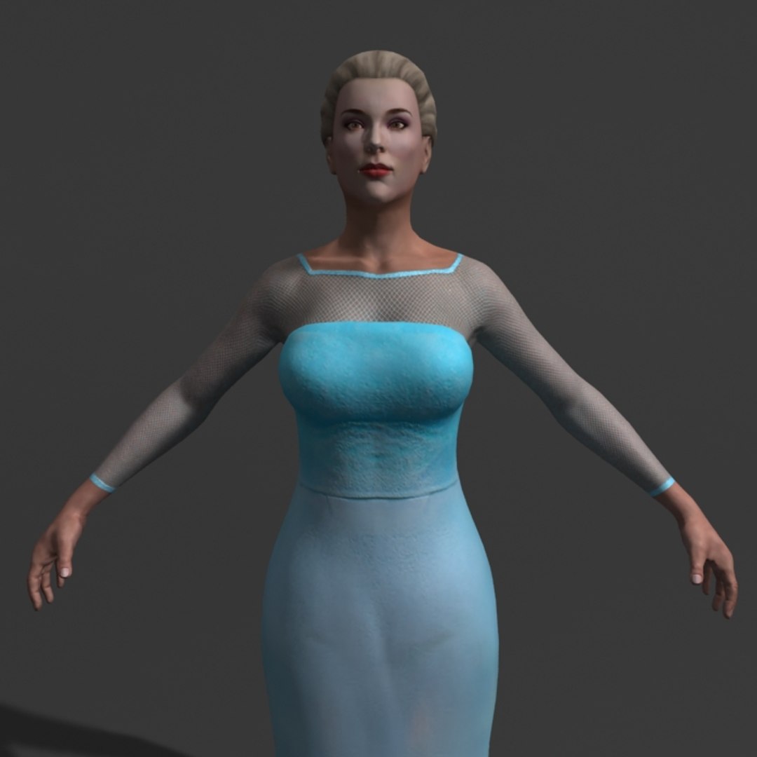 3d Rigged Character Model