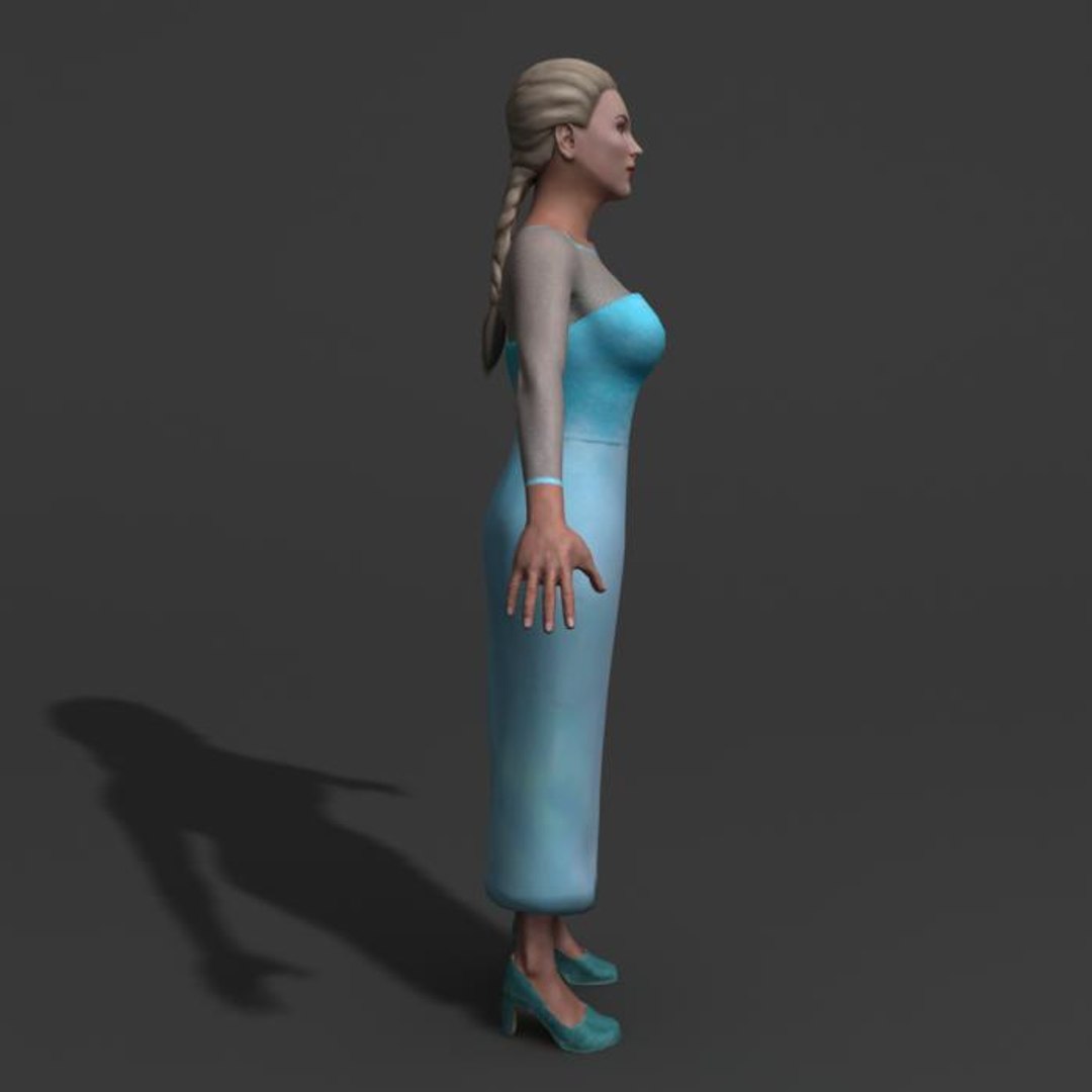 3d Rigged Character Model