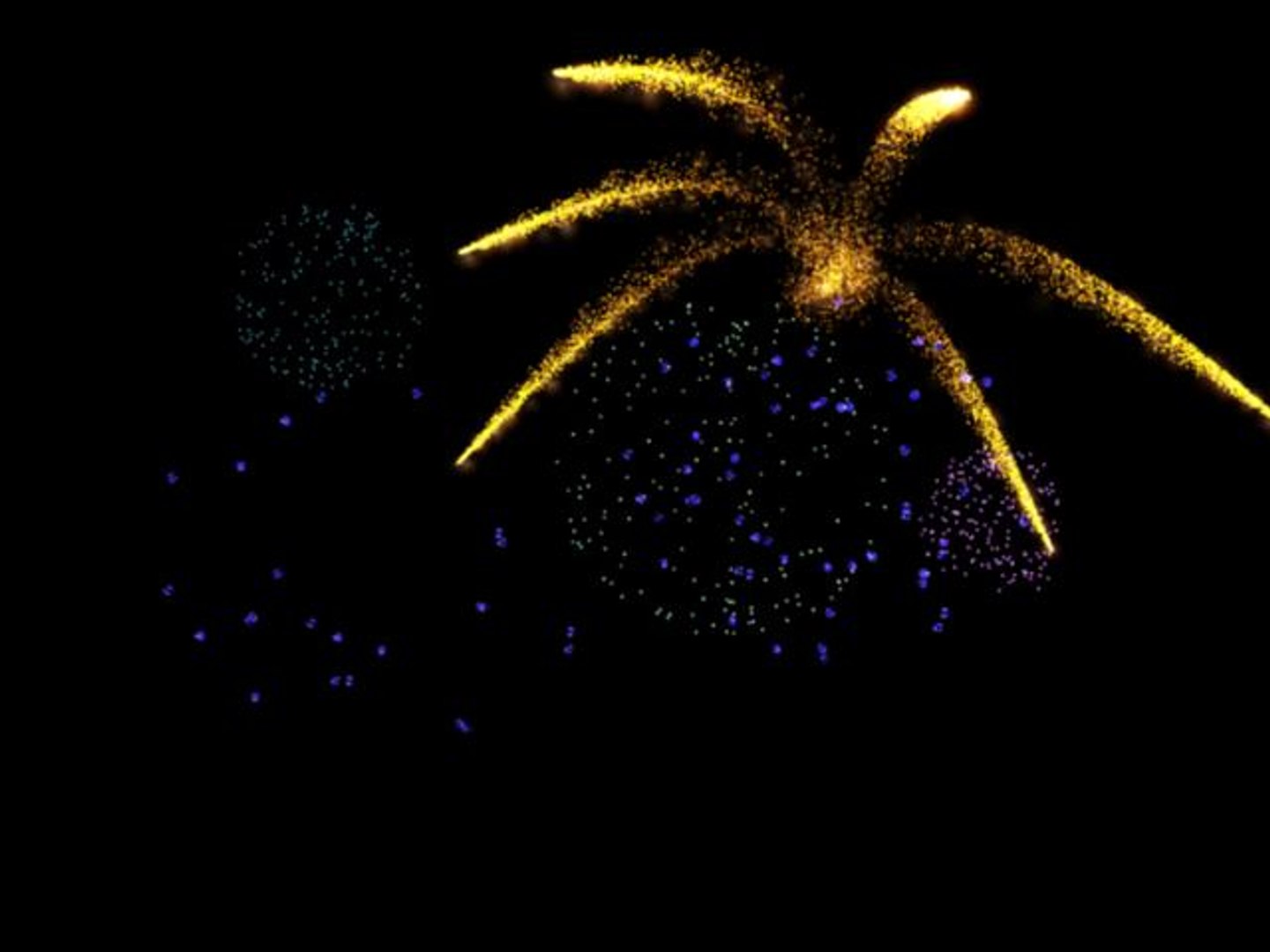 3d fireworks display model