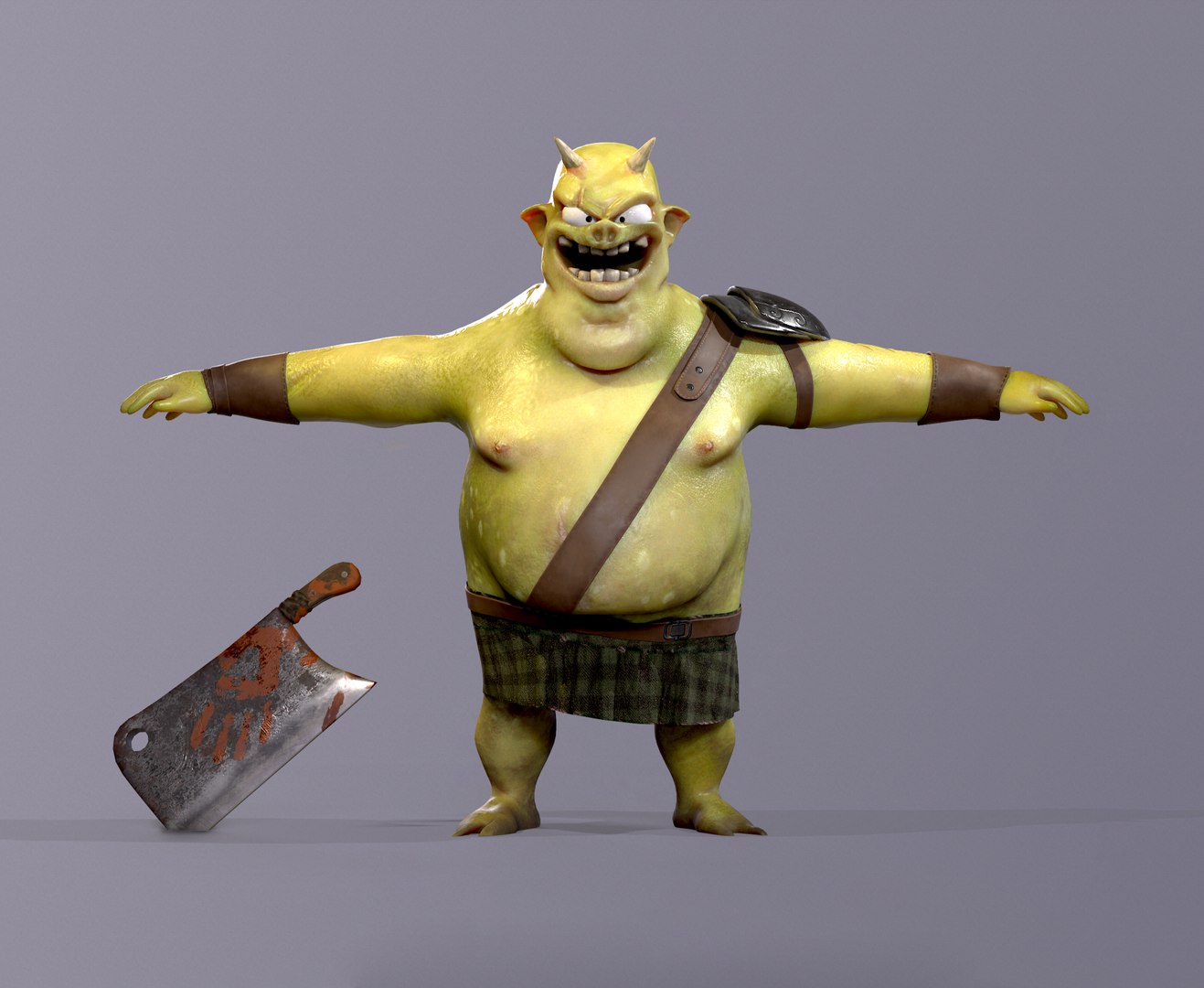 3D Funny fat Troll model - TurboSquid 1849914