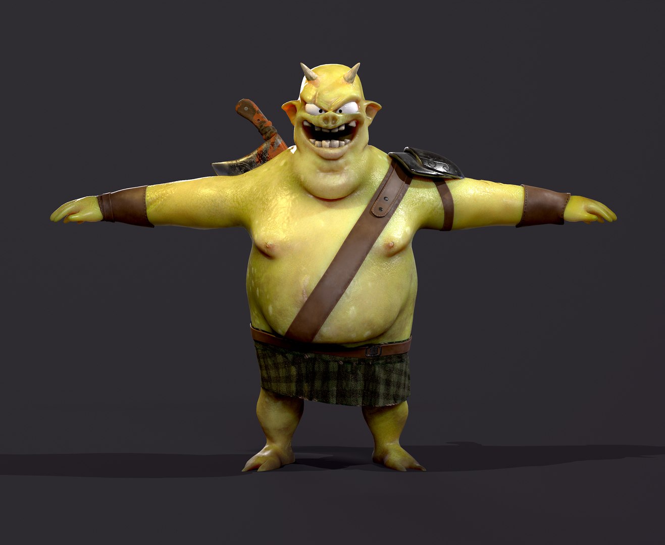 3D Funny fat Troll model - TurboSquid 1849914