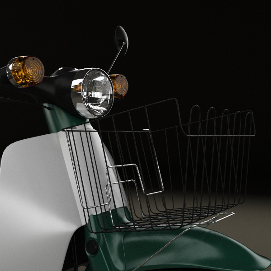 modelo 3d Honda Super-Cub 1971 - TurboSquid 1142343