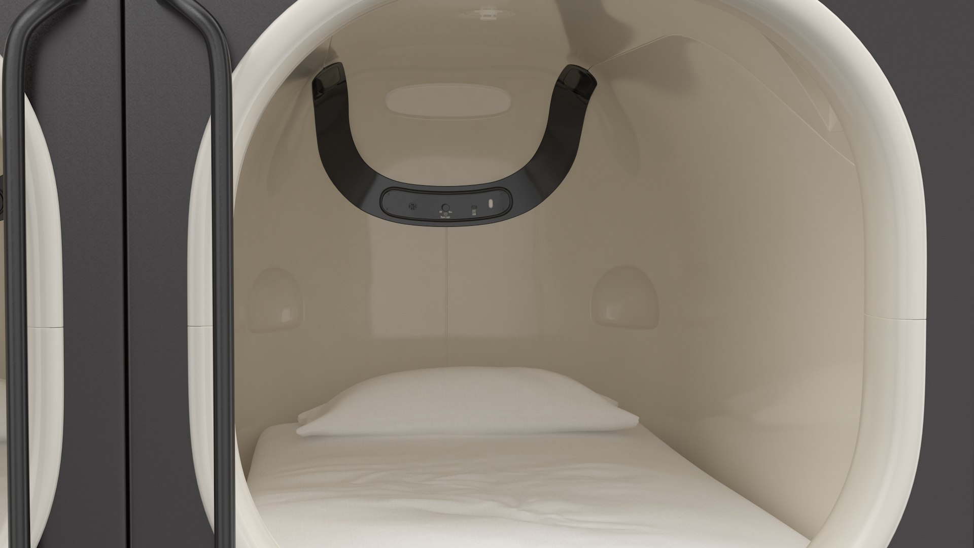 3D Black Futuristic Capsule Hotel model - TurboSquid 2106162