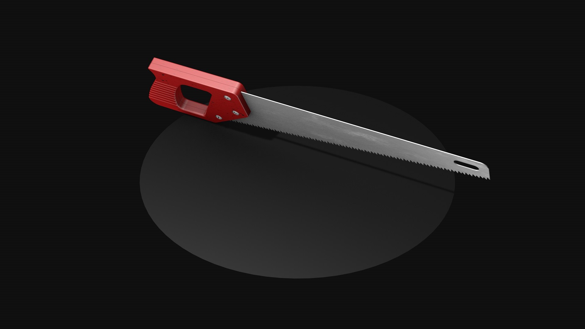 3D Red Saw For Wood Model - TurboSquid 2323895