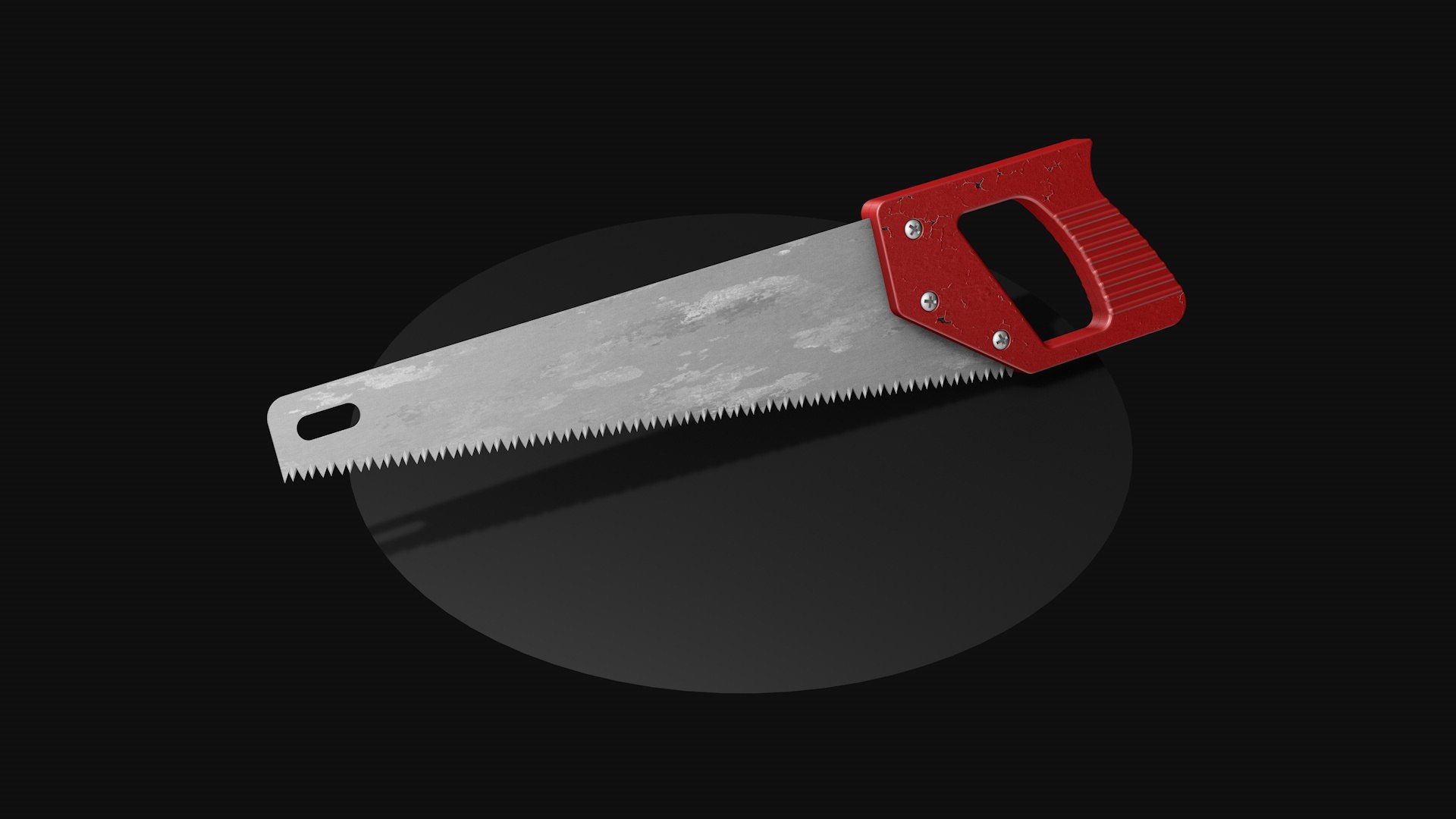 3D Red Saw For Wood Model - TurboSquid 2323895