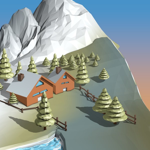 3d model cartoon landscape