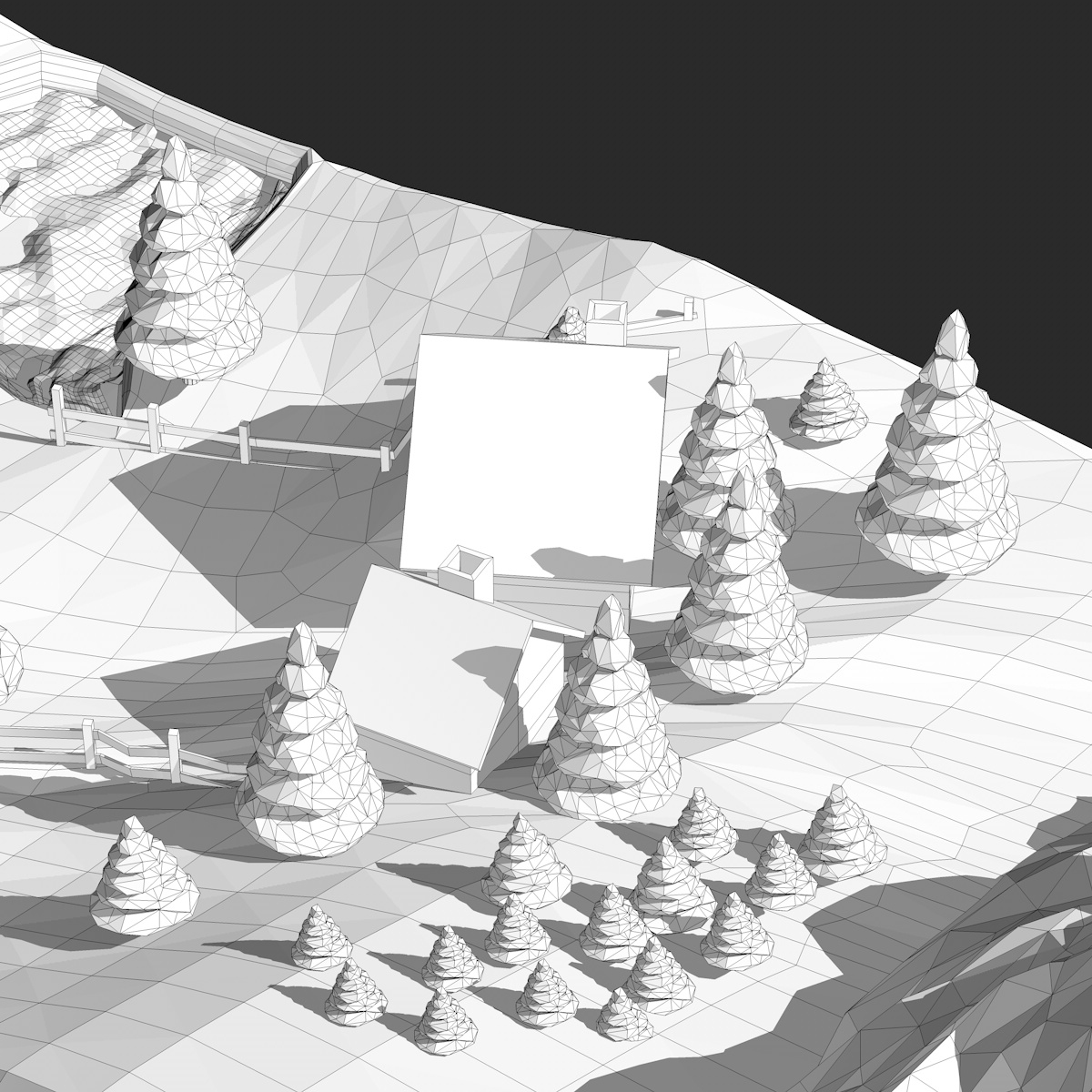 3d model cartoon landscape