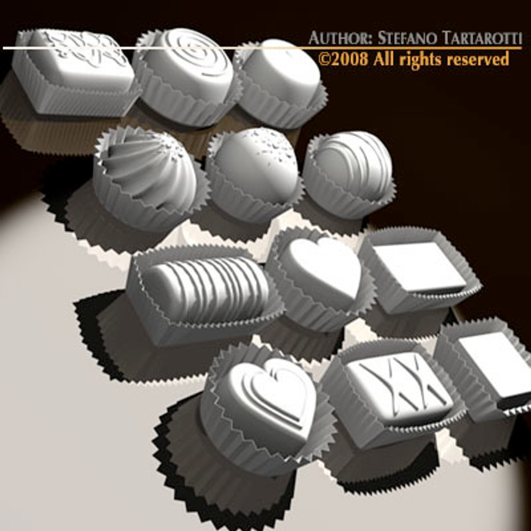 Chocolates Box 3d Model