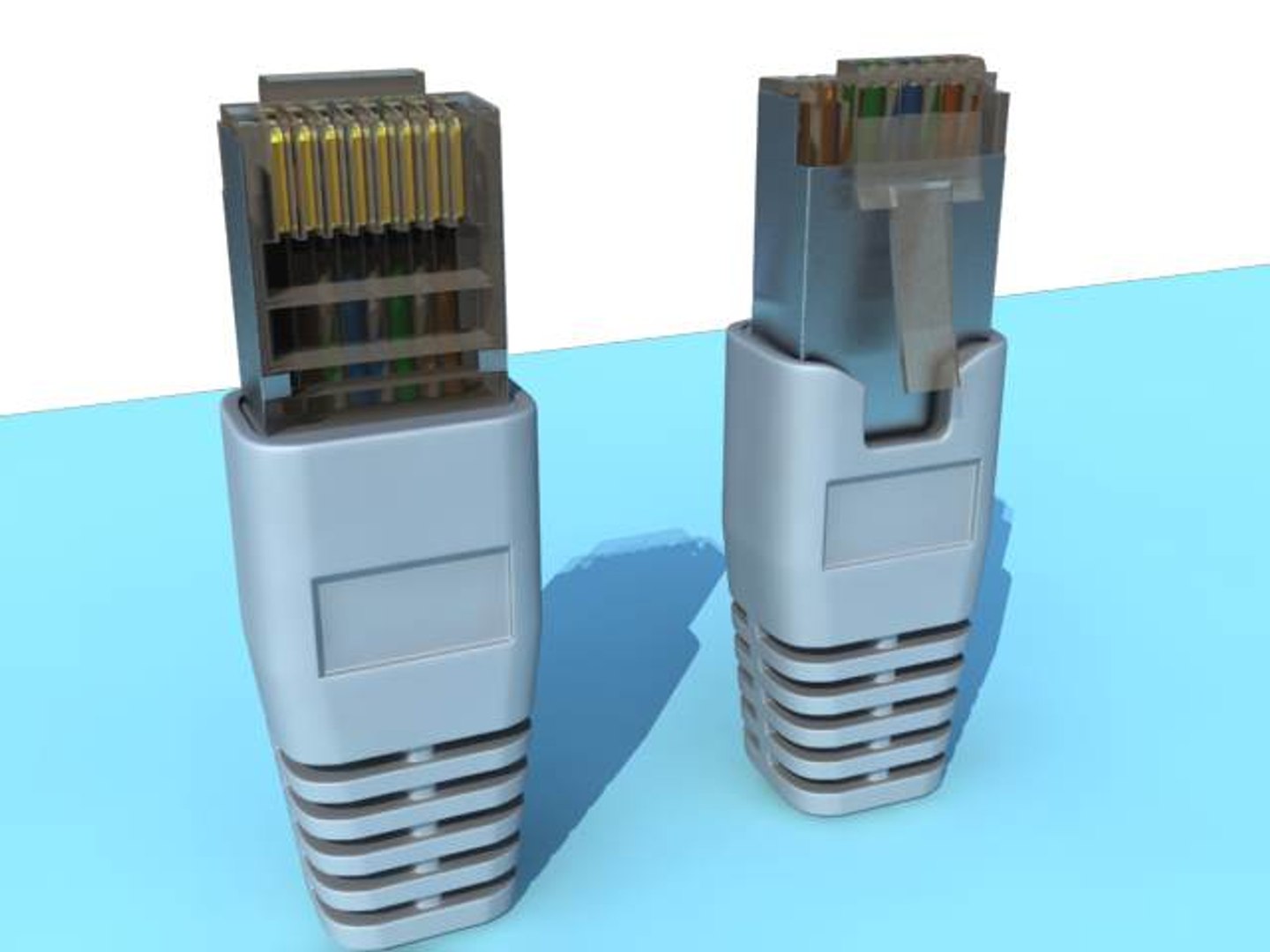Utp Rj45 Cables 3d Obj