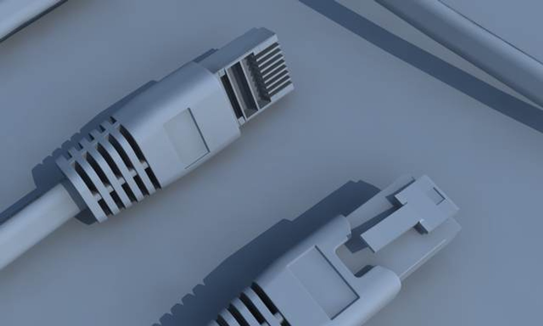 Utp Rj45 Cables 3d Obj