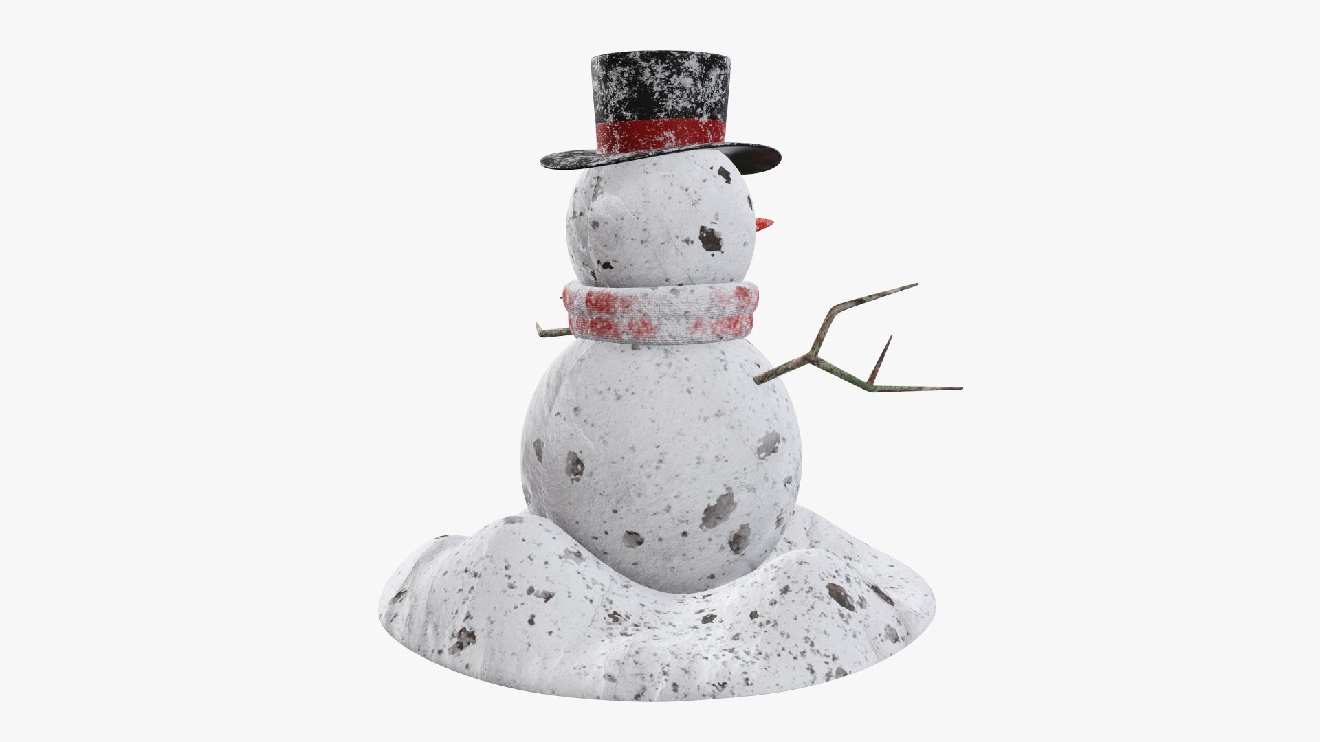 3D snowman snow man - TurboSquid 1645163