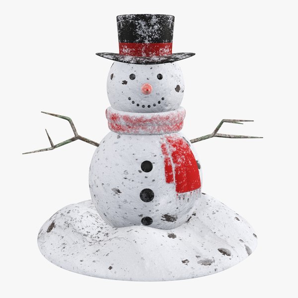3D snowman snow man - TurboSquid 1645163