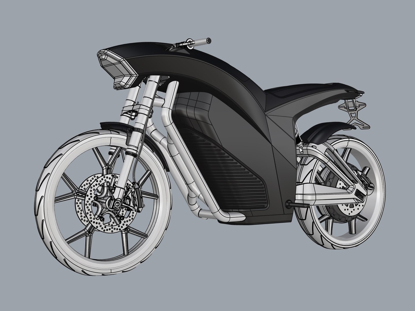 Electric Motorcycle Concept 3D - TurboSquid 1579480