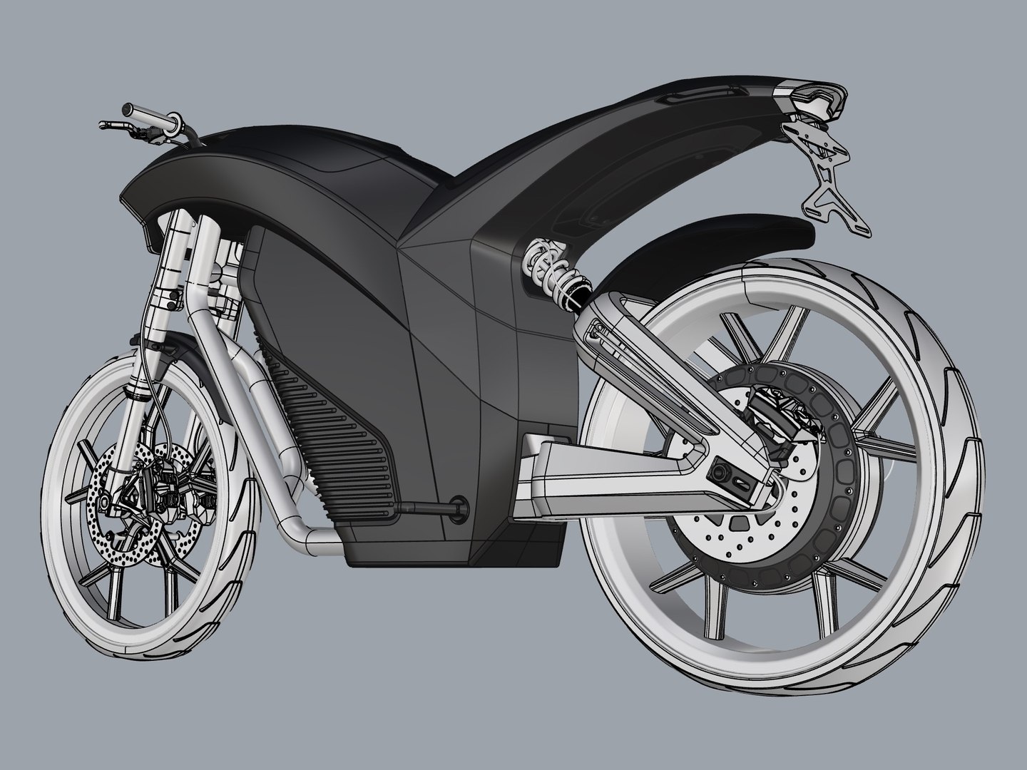 Electric Motorcycle Concept 3D - TurboSquid 1579480