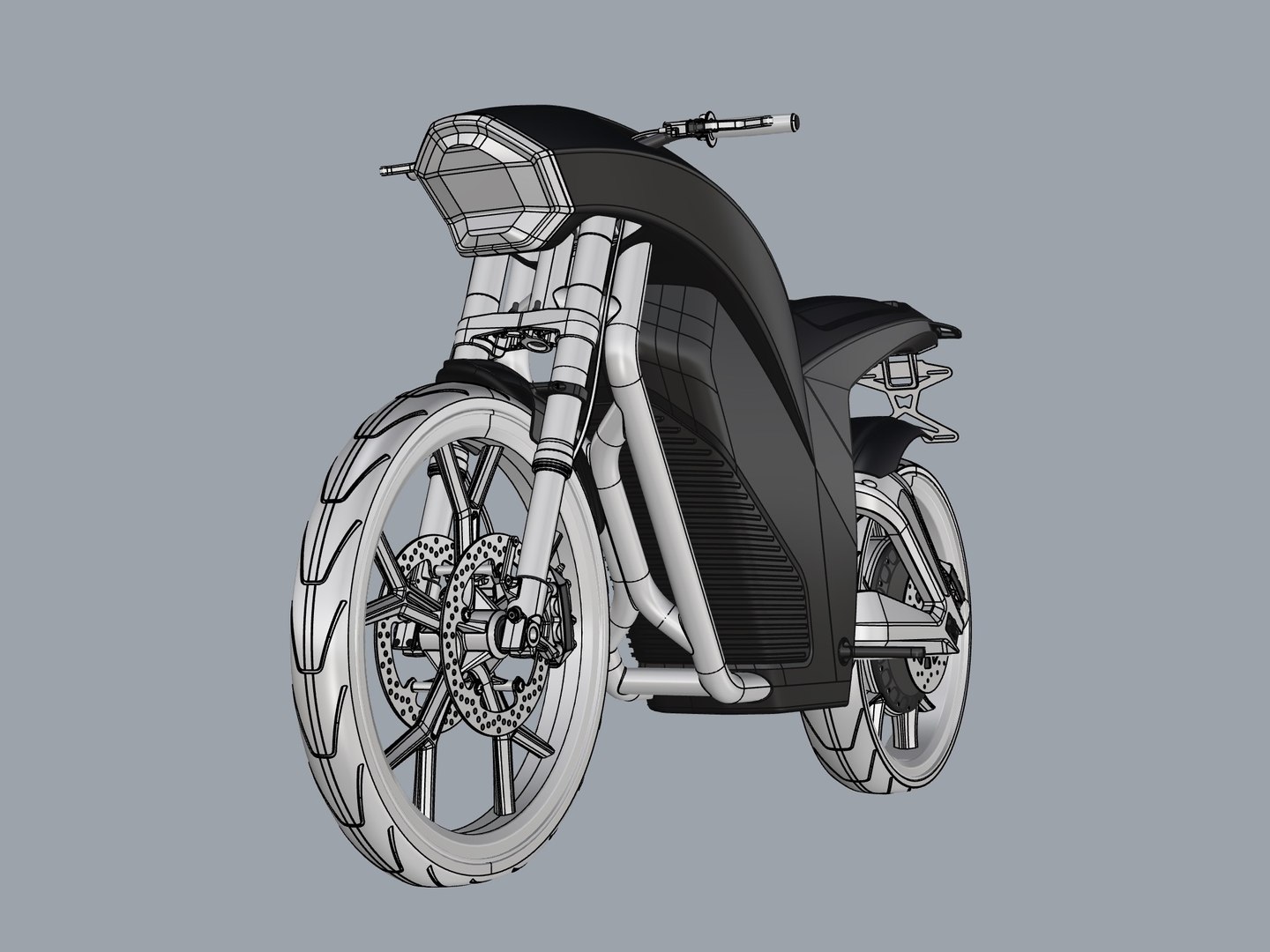 Electric Motorcycle Concept 3D - TurboSquid 1579480