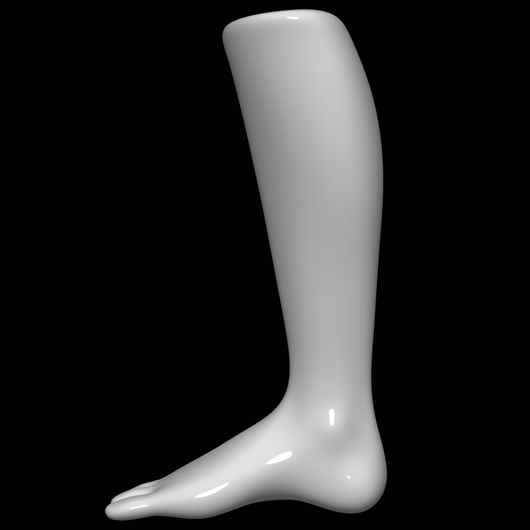 3D Mannequin Foot Man - TurboSquid 1237794