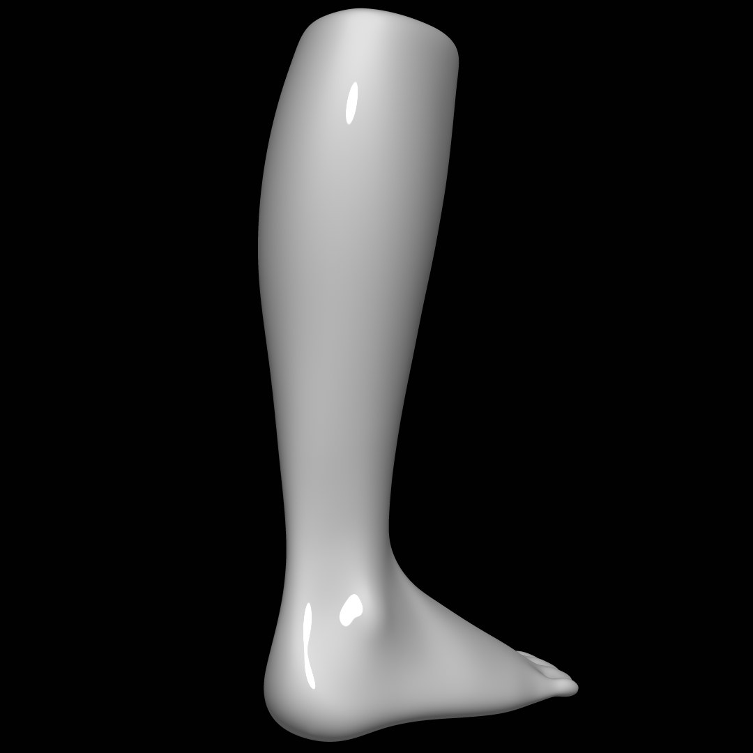 3D Mannequin Foot Man - TurboSquid 1237794