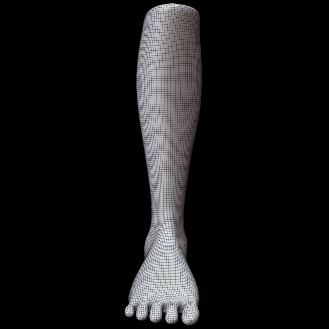 3D mannequin foot man - TurboSquid 1237794