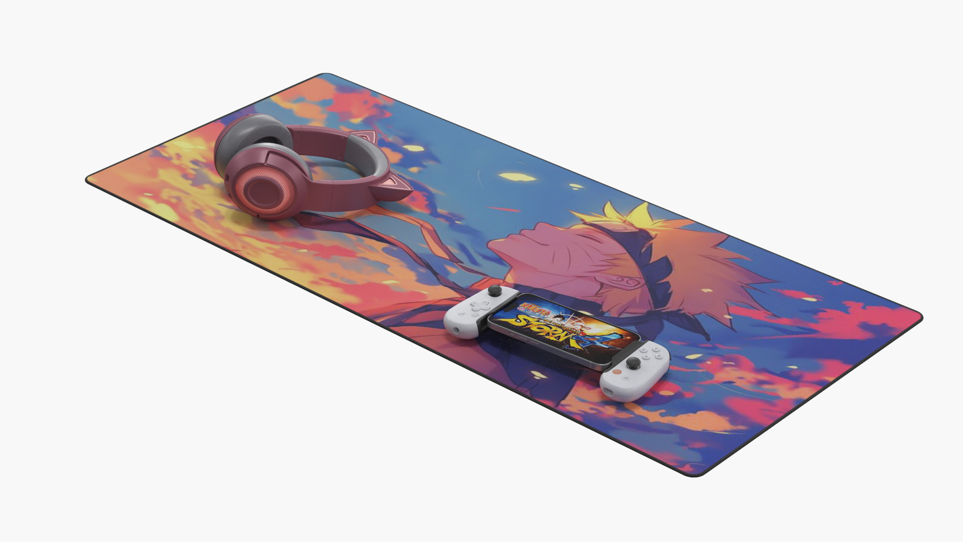 3D Model Naruto Gaming Mousepad With Headset And Console Setup ...
