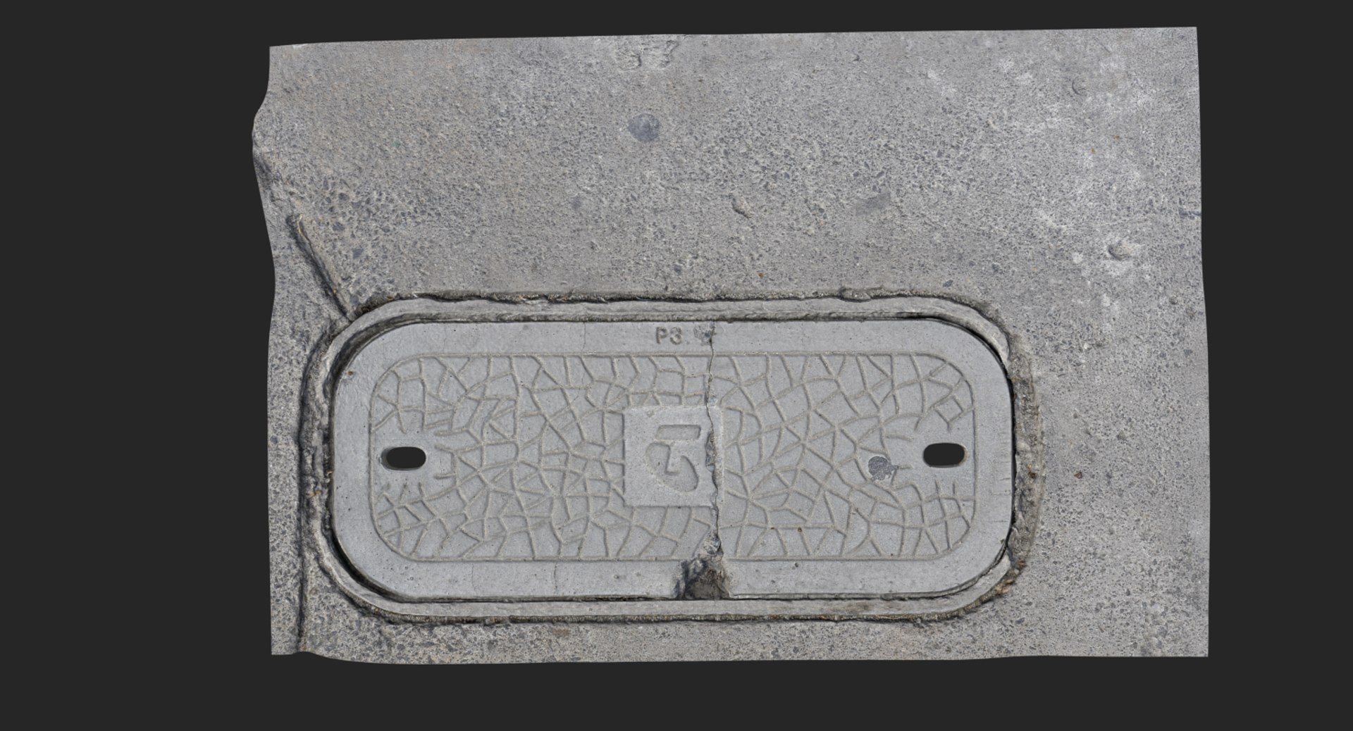 Concrete Utility Cover 8k Model - TurboSquid 1419374