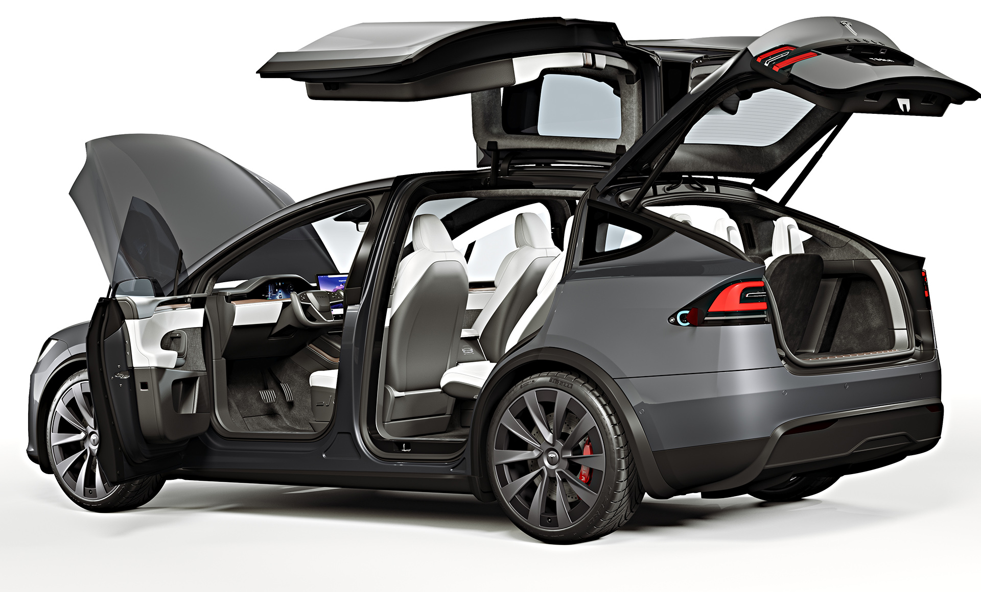 2021 Tesla Model X Plaid 3D model - TurboSquid 1832477