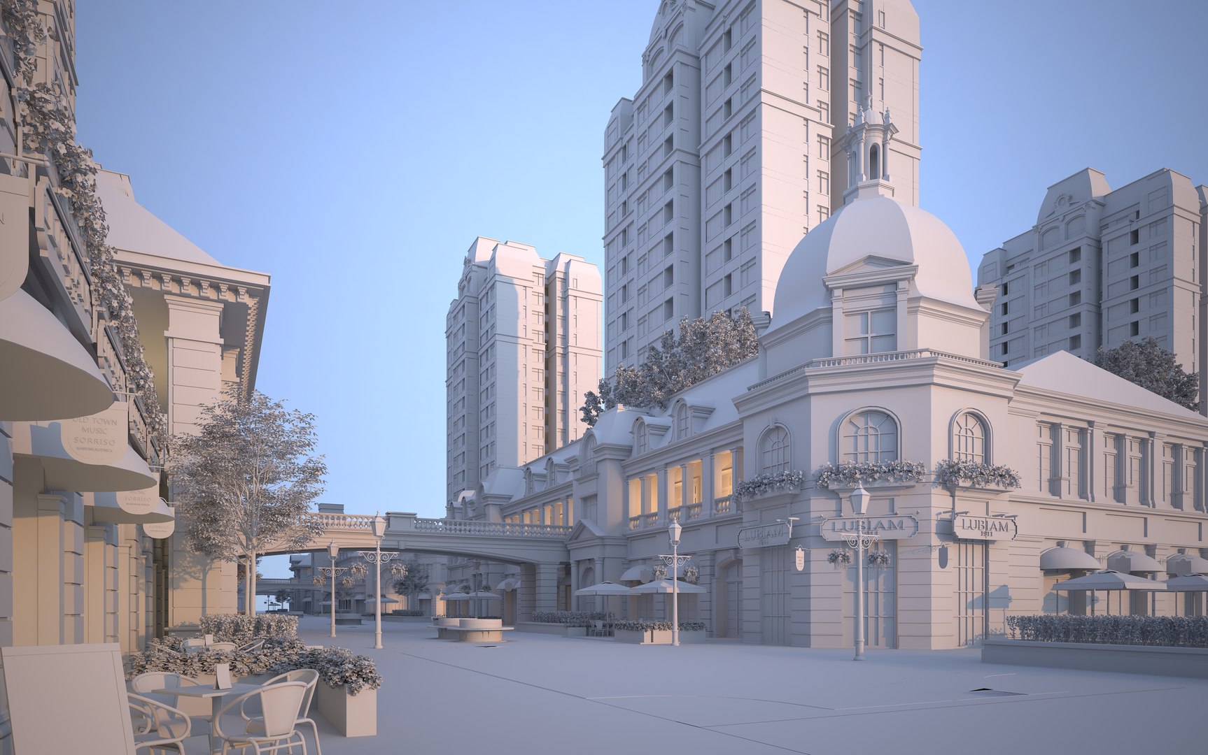 Downtown Model - TurboSquid 2208300