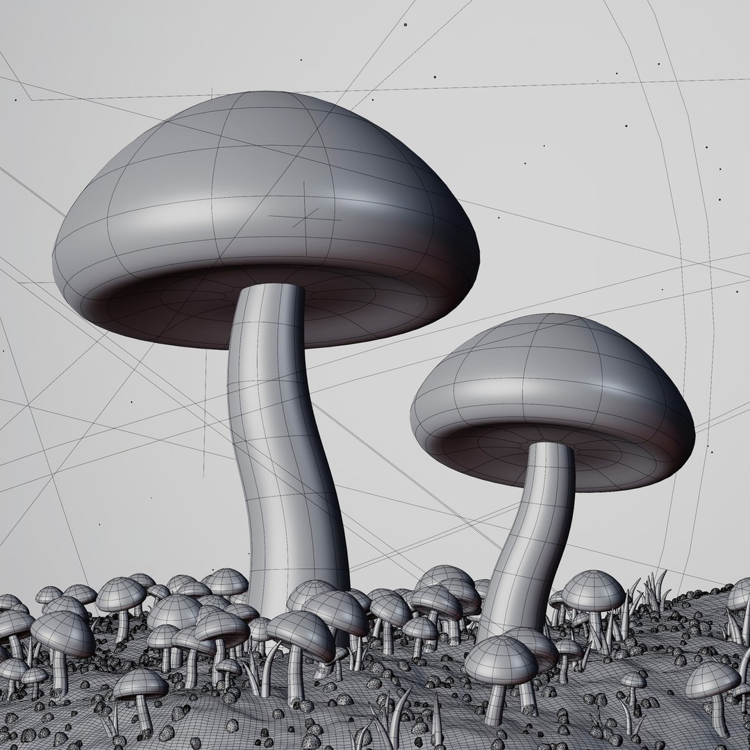 3D Magical Mushrooms - TurboSquid 1897322