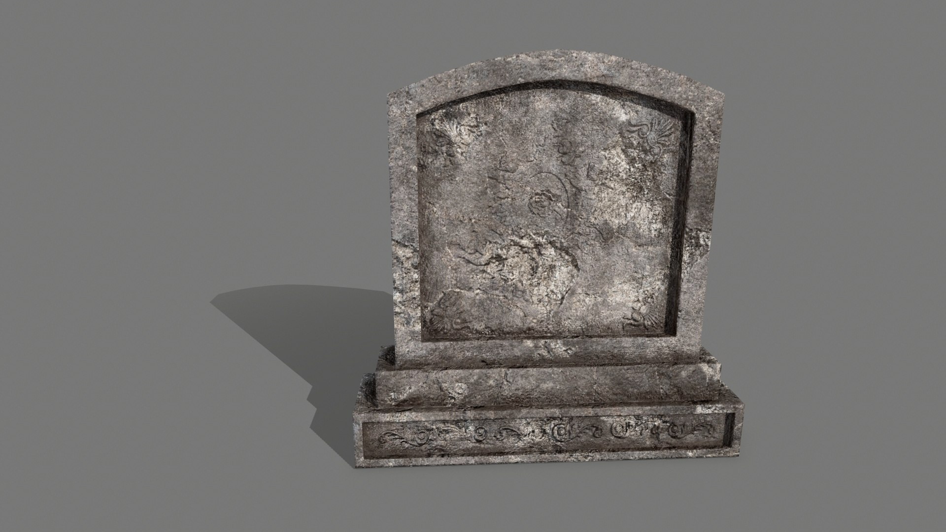 Tombstone Stone Tomb Model - TurboSquid 1543748