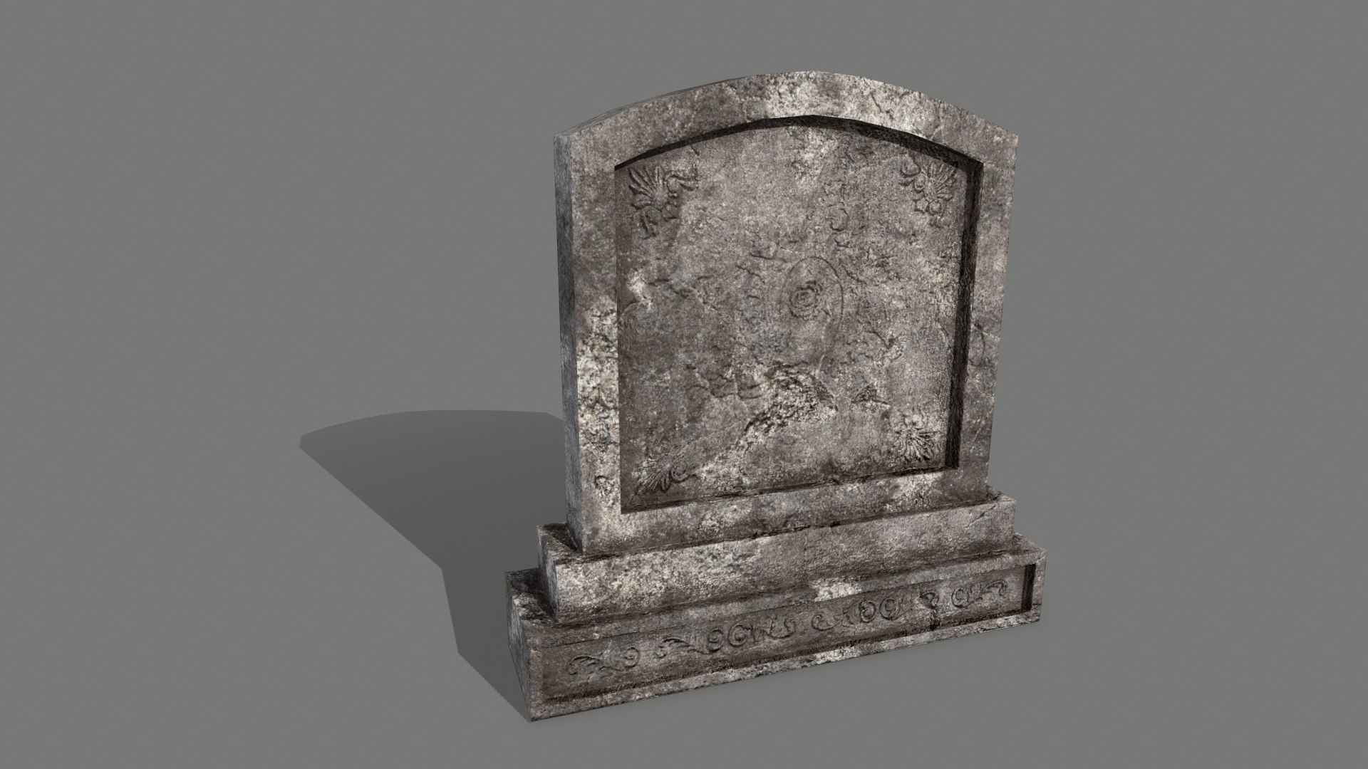 Tombstone Stone Tomb Model - TurboSquid 1543748