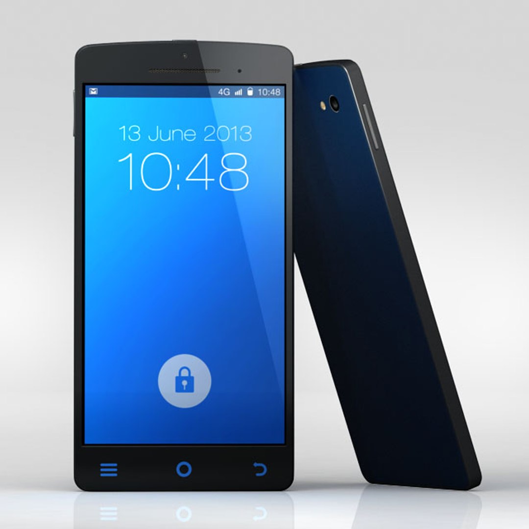 3ds max original generic smartphone phone