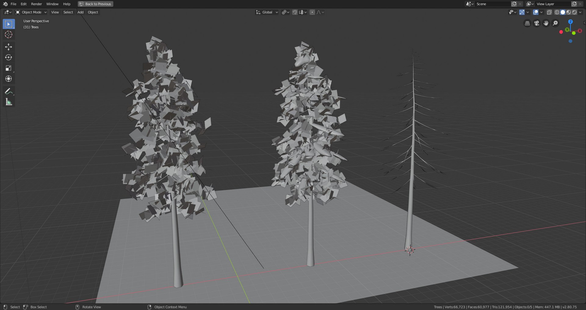 Trees Unity File Nature 3D Model - TurboSquid 1582321