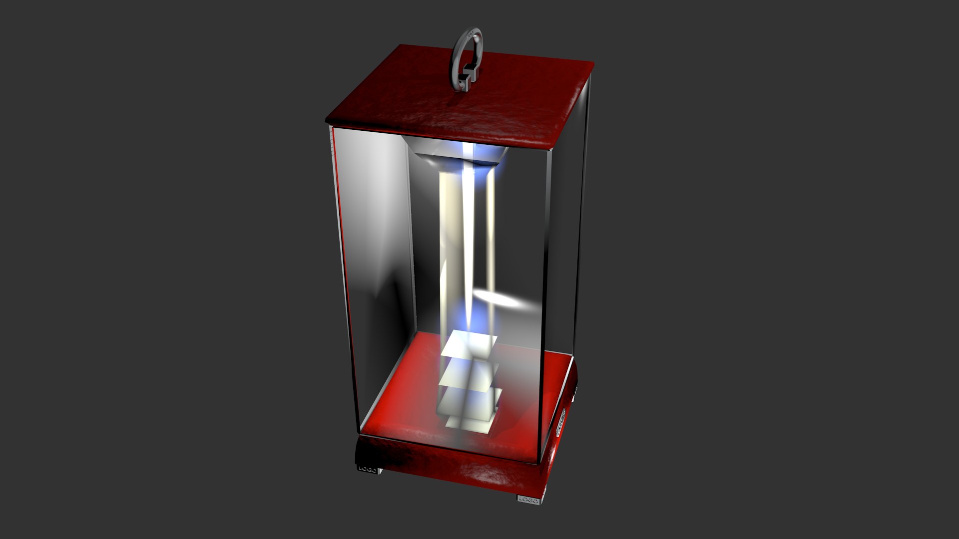 Portable Designer Lamp Red 3D Model - TurboSquid 1250525