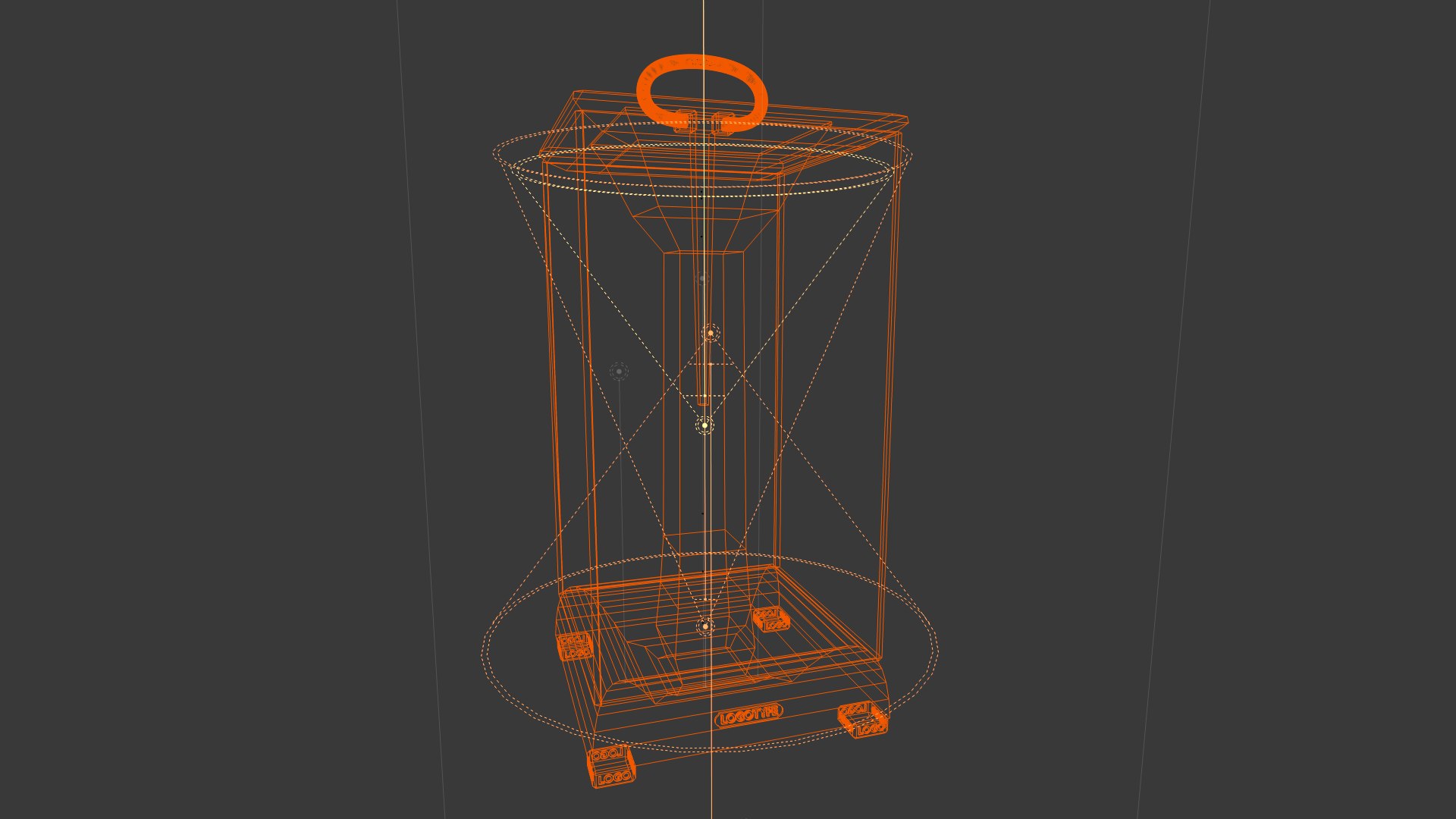 Portable Designer Lamp Red 3D Model - TurboSquid 1250525