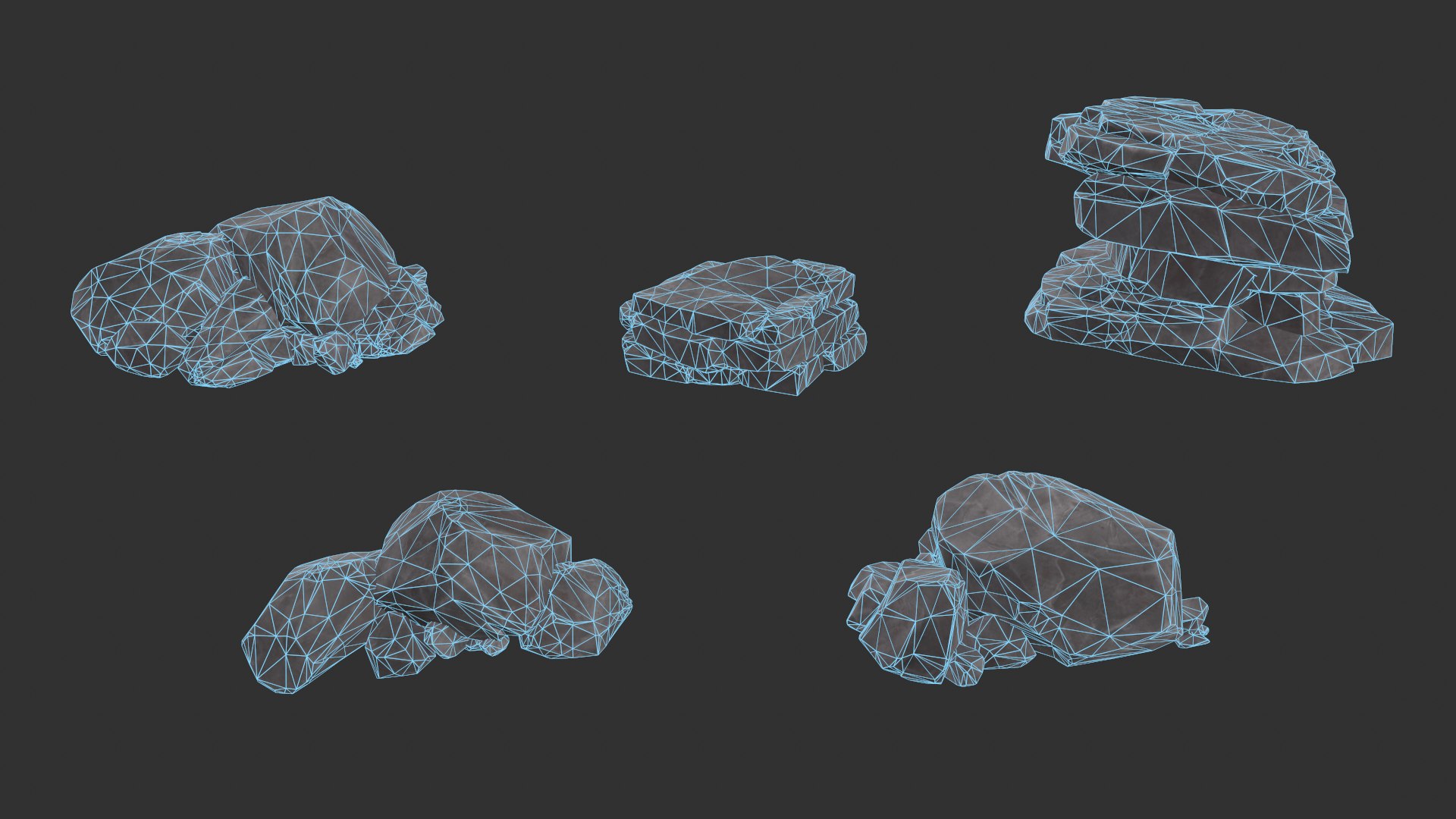 Various Rocks 3D Model - TurboSquid 2056047