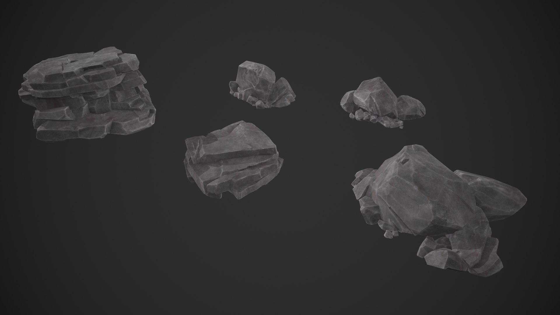 Various Rocks 3D Model - TurboSquid 2056047