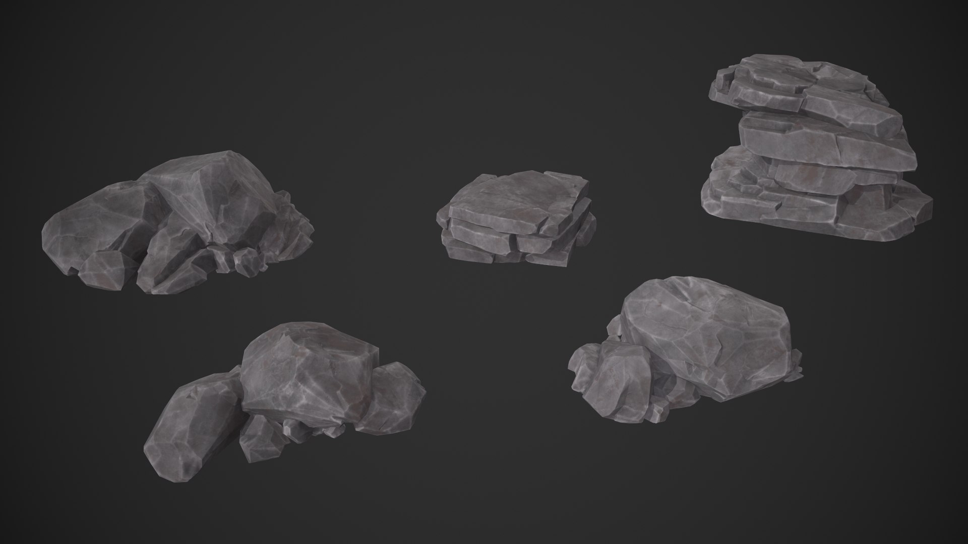 Various Rocks 3D Model - TurboSquid 2056047