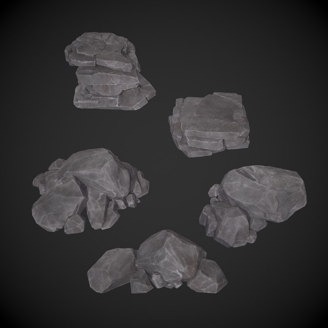 Various Rocks 3D Model - TurboSquid 2056047