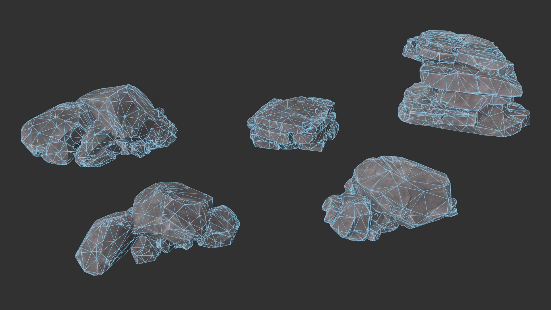 Various Rocks 3D Model - TurboSquid 2056047