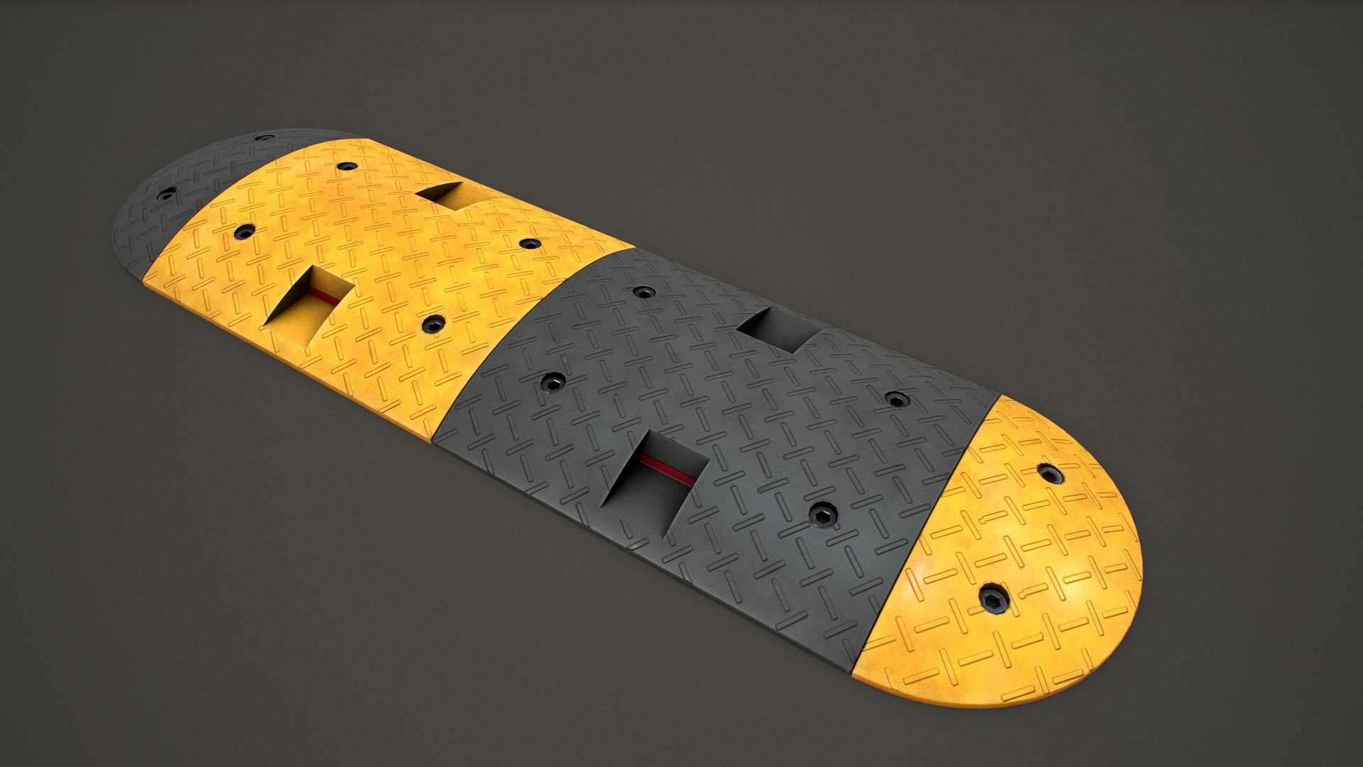 Rubber Speed Hump Model - TurboSquid 1648944