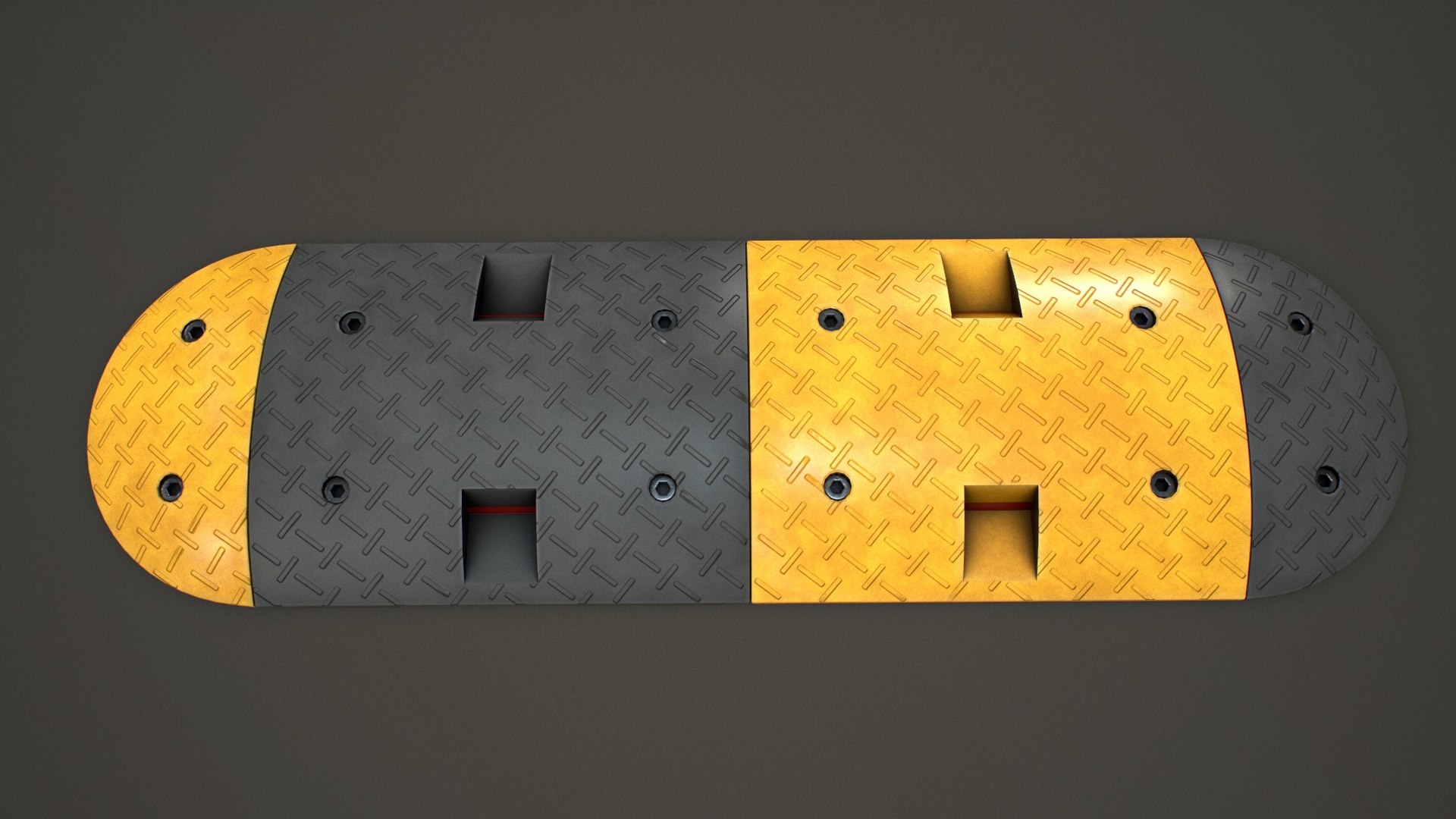 Rubber Speed Hump Model - TurboSquid 1648944