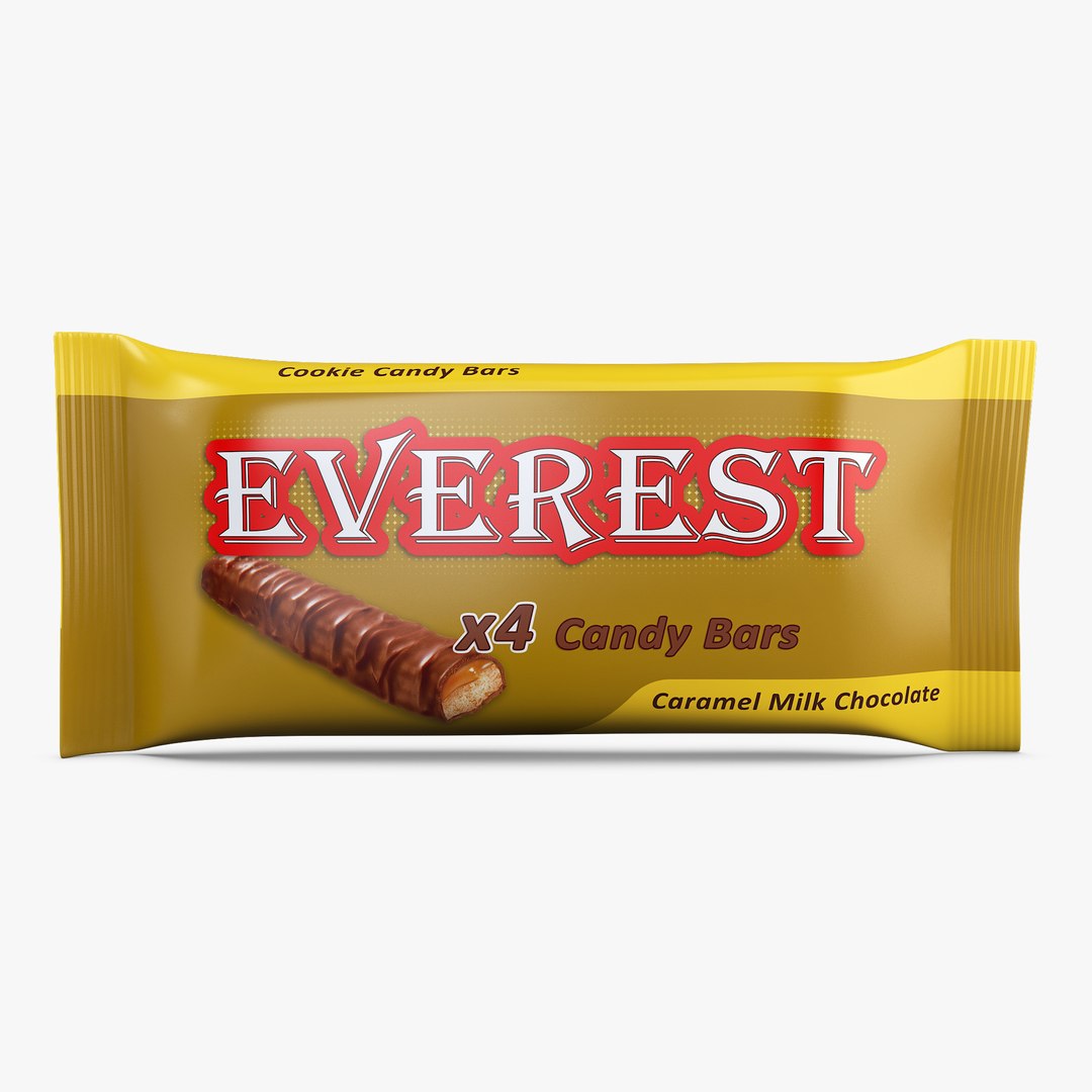 Chocolate Packaging Everest X4 Simple M 1 3D Model - TurboSquid 2133877