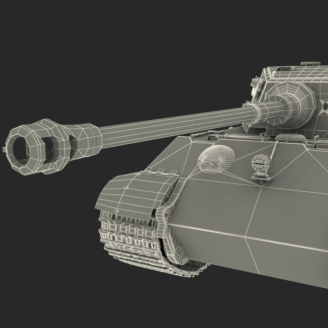 3d model german wwii heavy tank