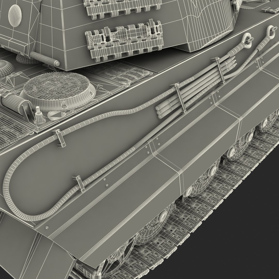 3d model german wwii heavy tank