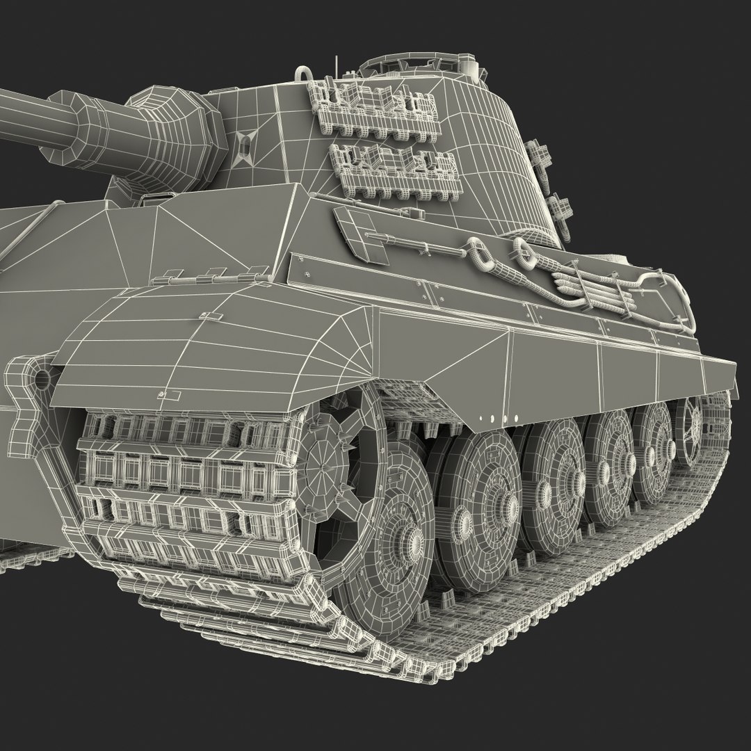 3d model german wwii heavy tank