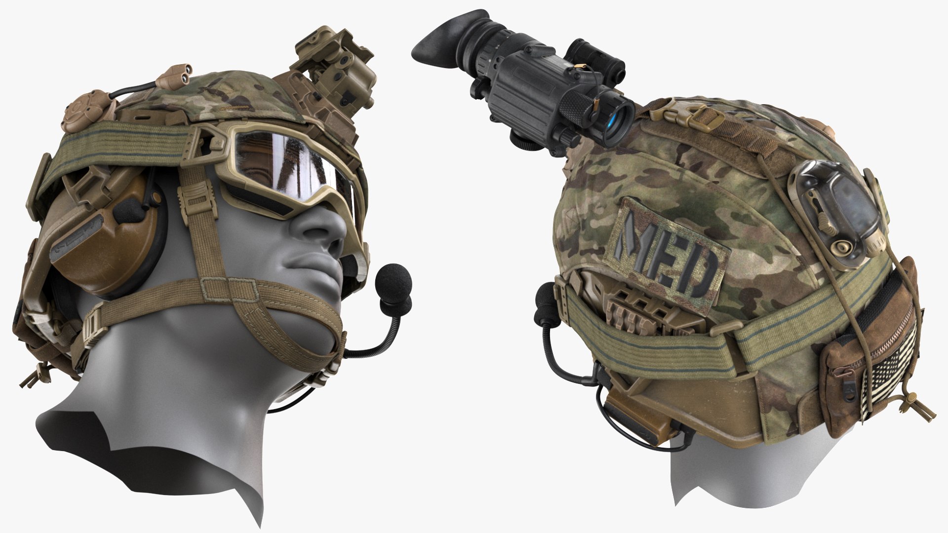 3D Army Tactical Helmet Model - TurboSquid 2190047