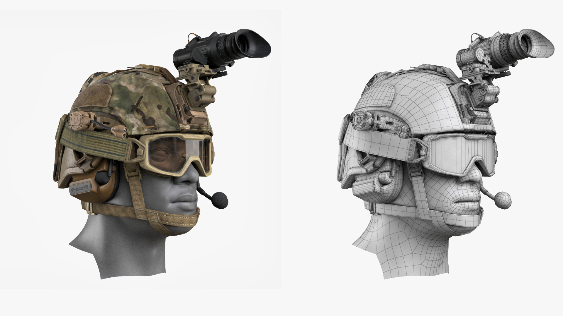 3D Army Tactical Helmet Model - TurboSquid 2190047
